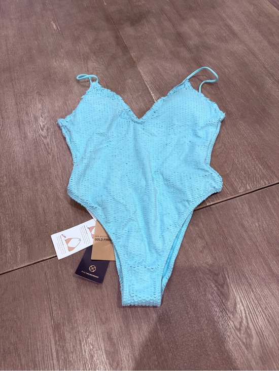 Vix Paula Hermanny | Swim | Nwt Vix Light Blueturquoise Textured ...